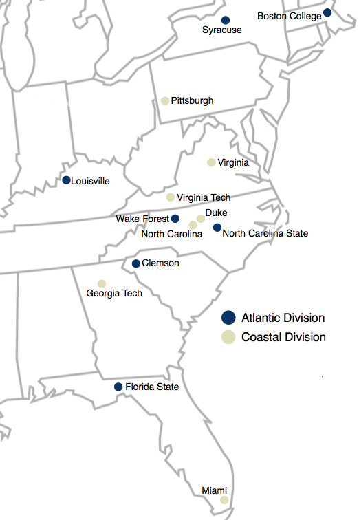 Découvrir la NCAA - Atlantic Coast Conference (ACC) - Foot-US